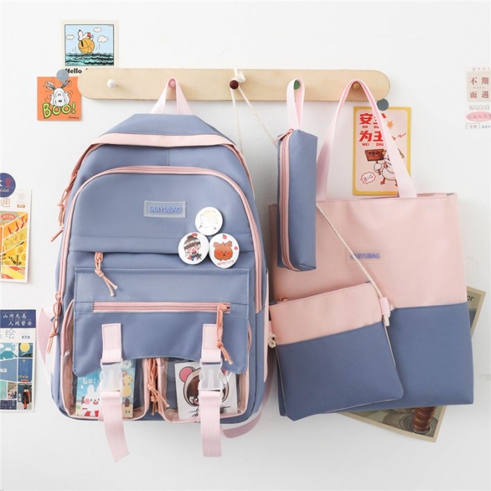 ست کوله پشتی برزنتی 6 تکه GUIYUBAG - فروشگاه آنلاین کیوسک نت